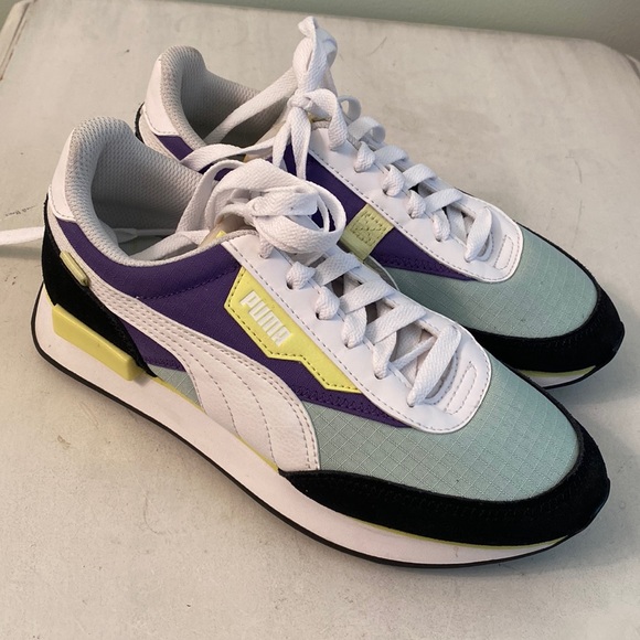Puma | Shoes | Puma Mint Whitepurple Shoes | Poshmark